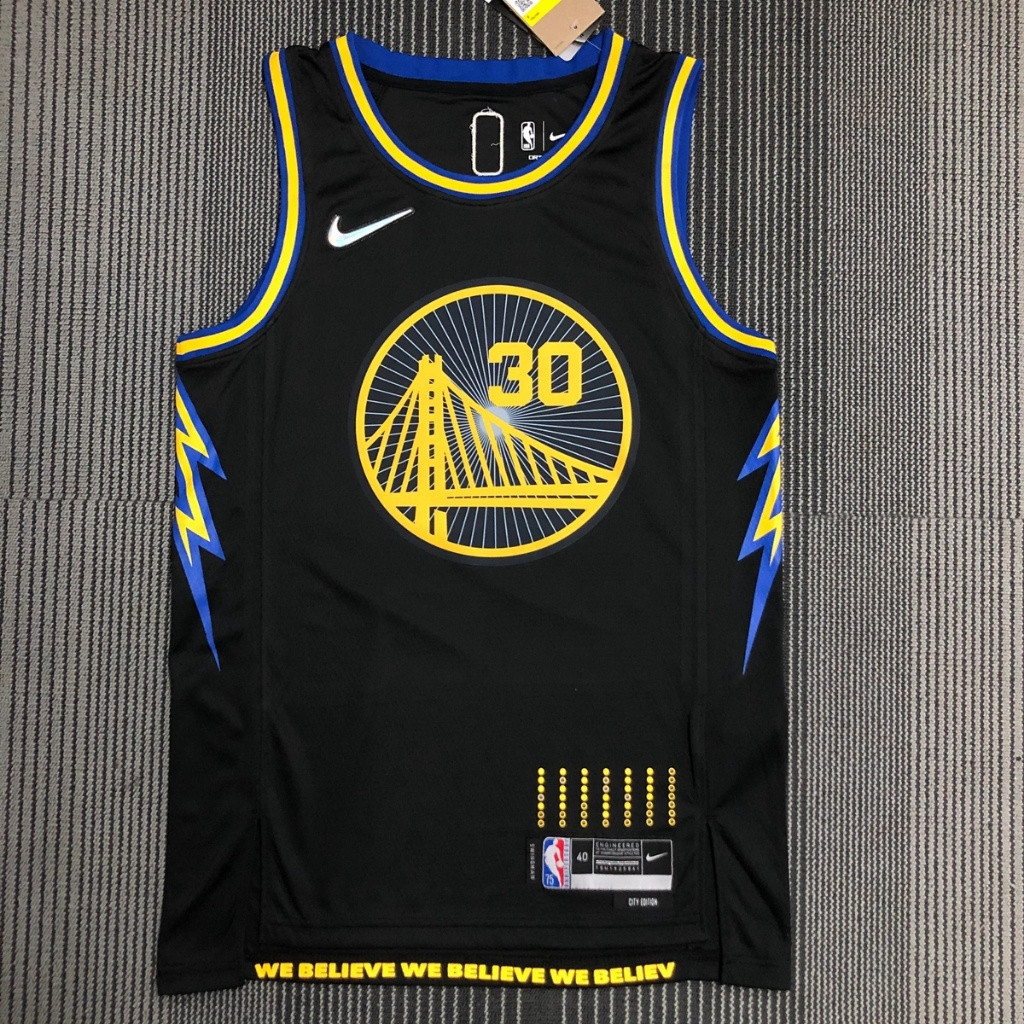 เสื้อ 2022NBA 75TH เสื้อยืด Golden State Warriors 30 Stephen Curry ...