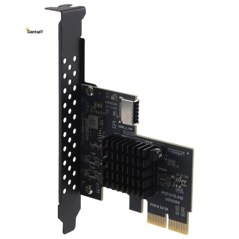 PCI-E 2X ถึง USB3.1 A-Key Gen2 การ์ดขยาย Type-E ด้านหน้า 10Gbps Type-E ภายใน 20-Pin แผงด้านหน้า ...