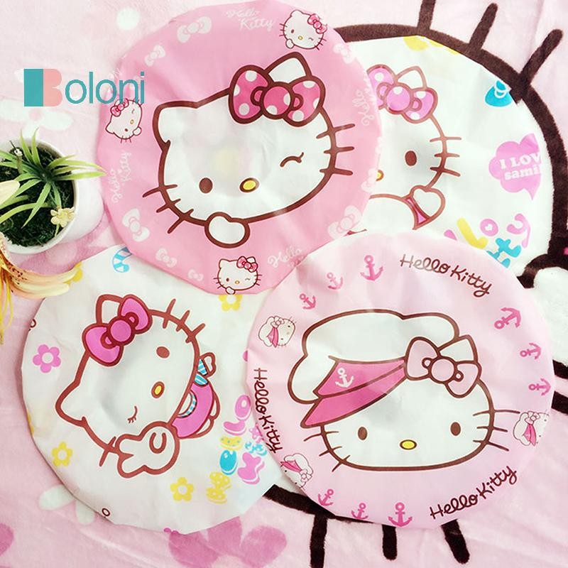 [Boloni] Sanrio Hello Kitty หมวกอาบน้ําสําหรับผู้ใหญ่ขนาดใหญ่หนา Melody ...