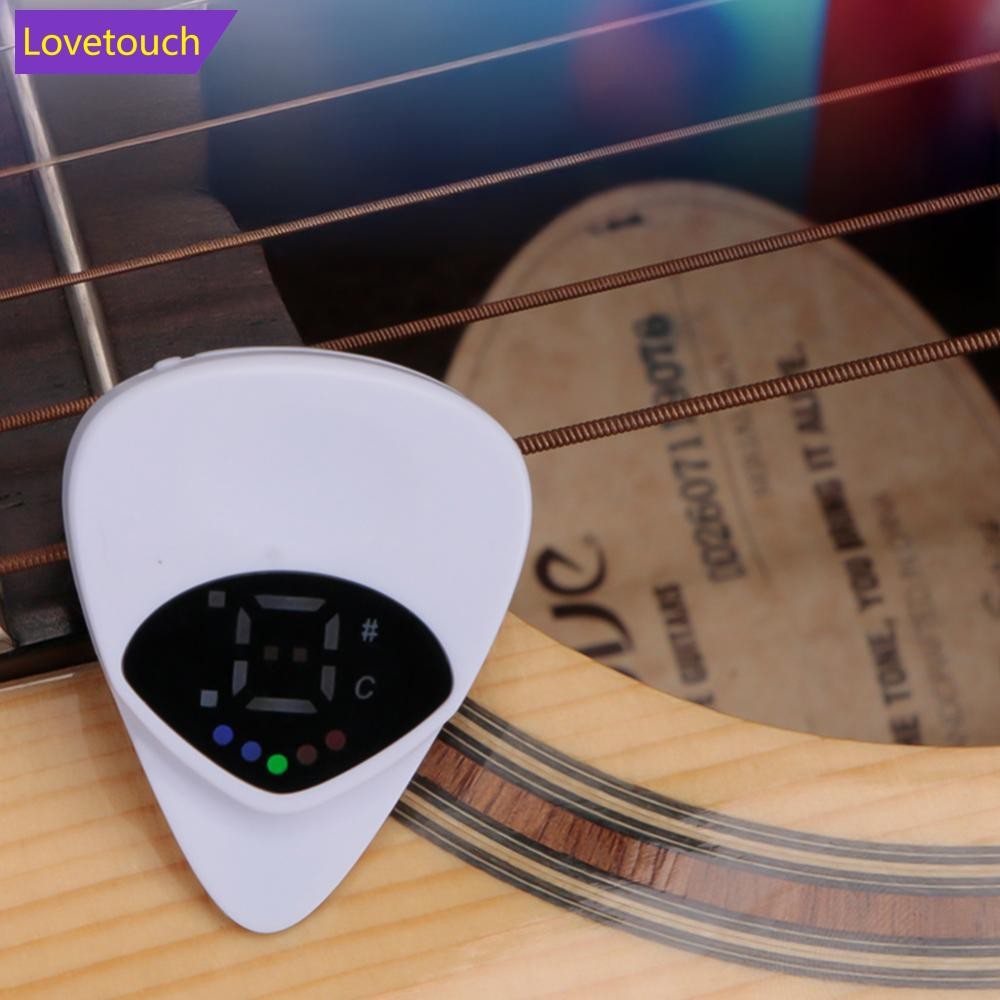 LOVETOUCH 1 PC 2-IN-1 Guitar Pick Tuner Bass และ Ukulele 12-Tone Equal ...