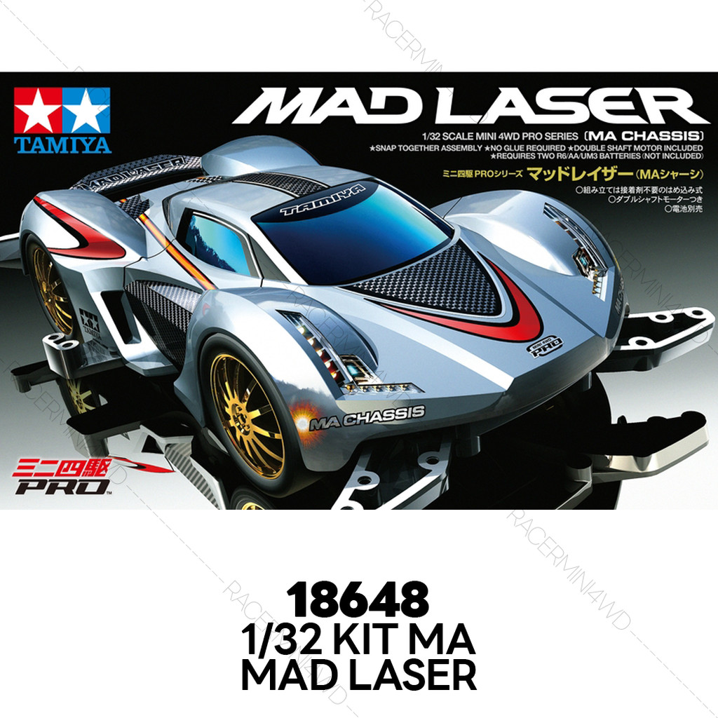 TAMIYA Mini 4WD Mad Laser (MA Chassis) 18648 | Shopee Thailand