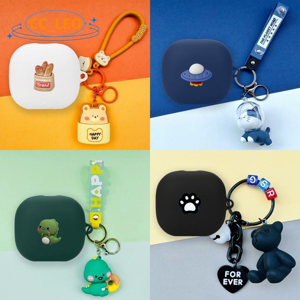 For Anker Soundcore Liberty 5 ANC Case Cartoon Toast Bear Keychain ...