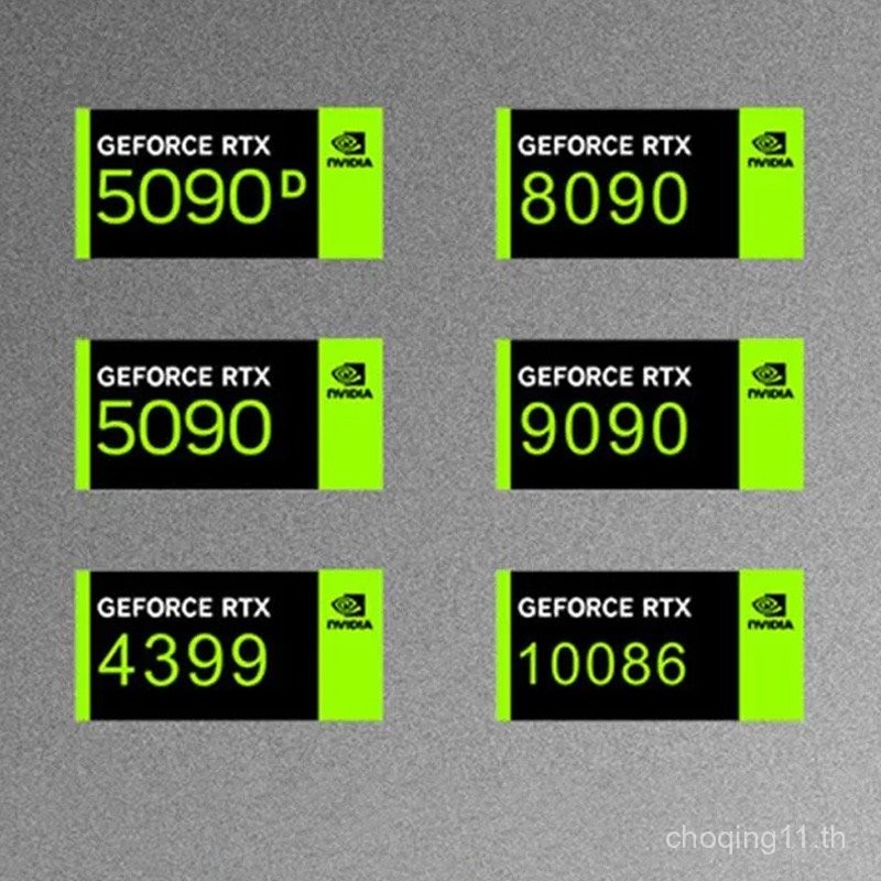 สติกเกอร์การ์ดจอ5090สติกเกอร์ Nvidia ตลก rtx8090สติกเกอร์ติดฉลากคอมพิวเตอร์สติกเกอร์ตกแต่ง y83a ...
