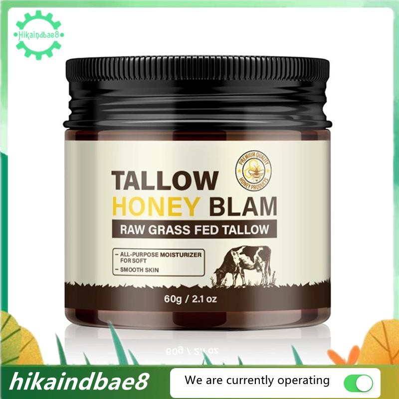 Tallow Moisturizer Beef Tallow สําหรับผิว Unscented Organic Beef Grass ...