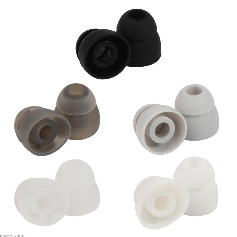 Seve Double Flange Earbuds Ear Tips สําหรับหูฟังเปลี่ยนซิลิโคน Eartips ...