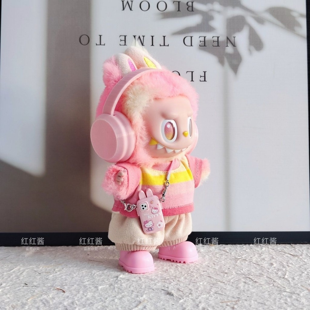 เฉพาะเสื้อผ้า] LABUBU เสื้อผ้าเด็ก V3 17 ซม. Macaron Third Generation ...