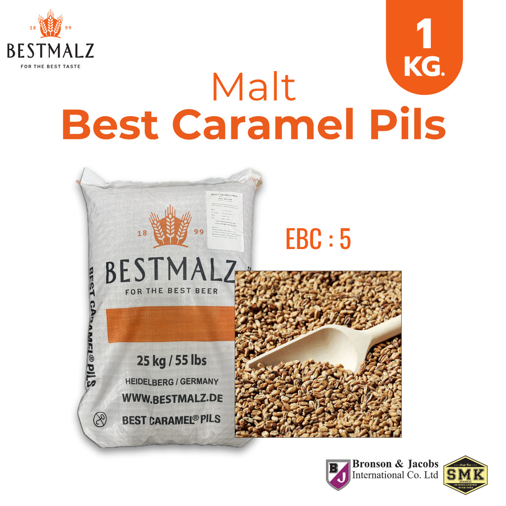 Malt มอลต์ Bestmalz : Best Caramel Pils 1 Kg. สำหรับทำเบียร์ คราฟท์ ...
