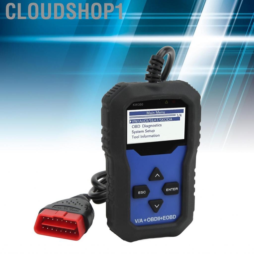 Cloudshop1 KW350 OBD2 Scanner 2.4in TFT Display KW350 Code Reader ...