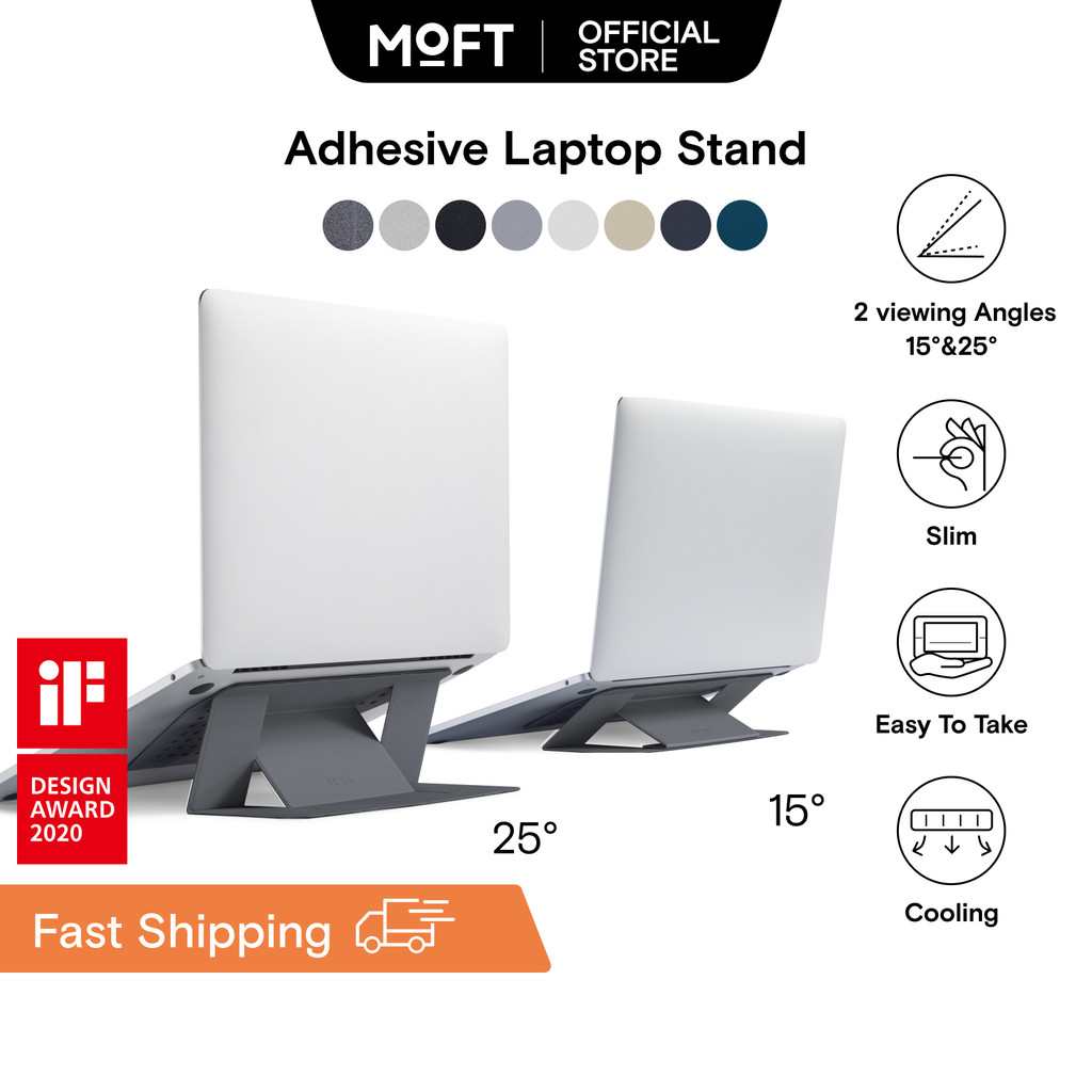 MOFT Adhesive Laptop Stand (Vegan Leather) แท่นวาง Laptop แบบติดกาว 11. ...