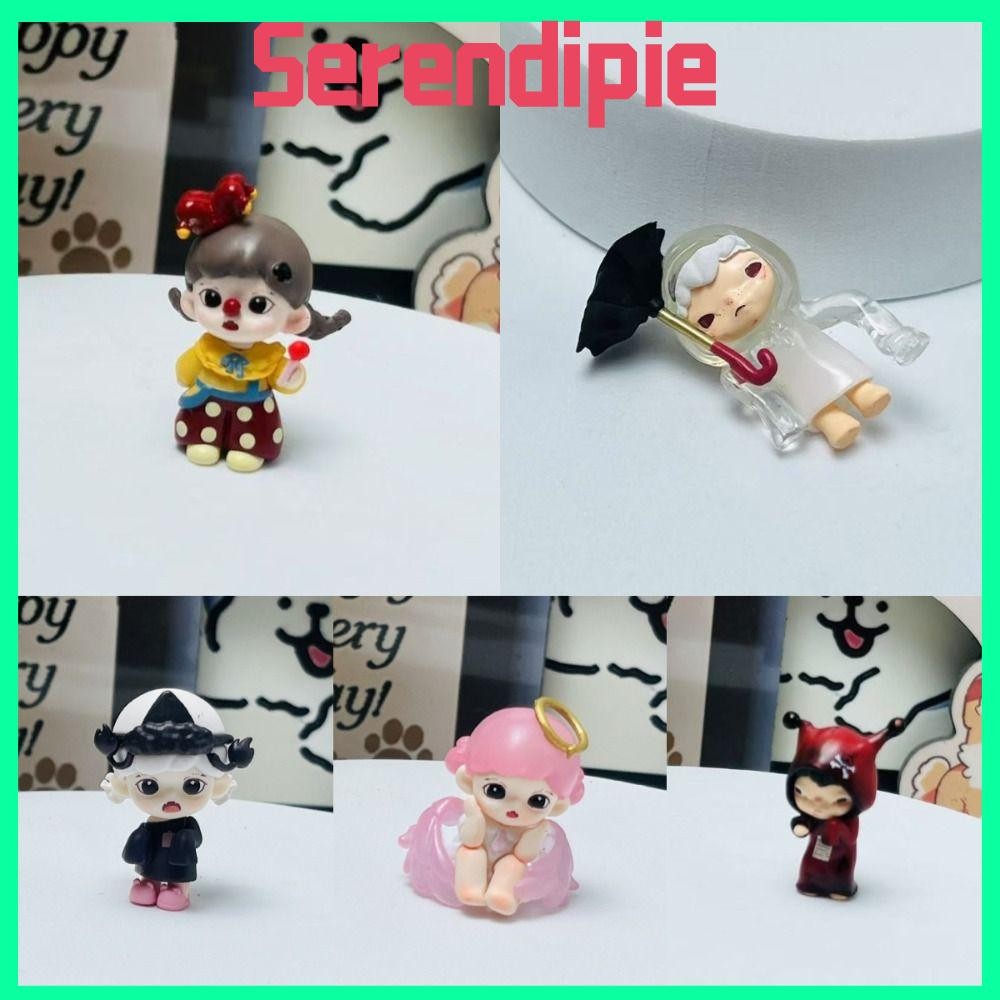 SERENDIPIE Hirono Box, Echo Series การ์ตูนเด็ก Zoraa Mini เครื่องประดับ, POPBEAN POP MART ตุ๊กตา ...