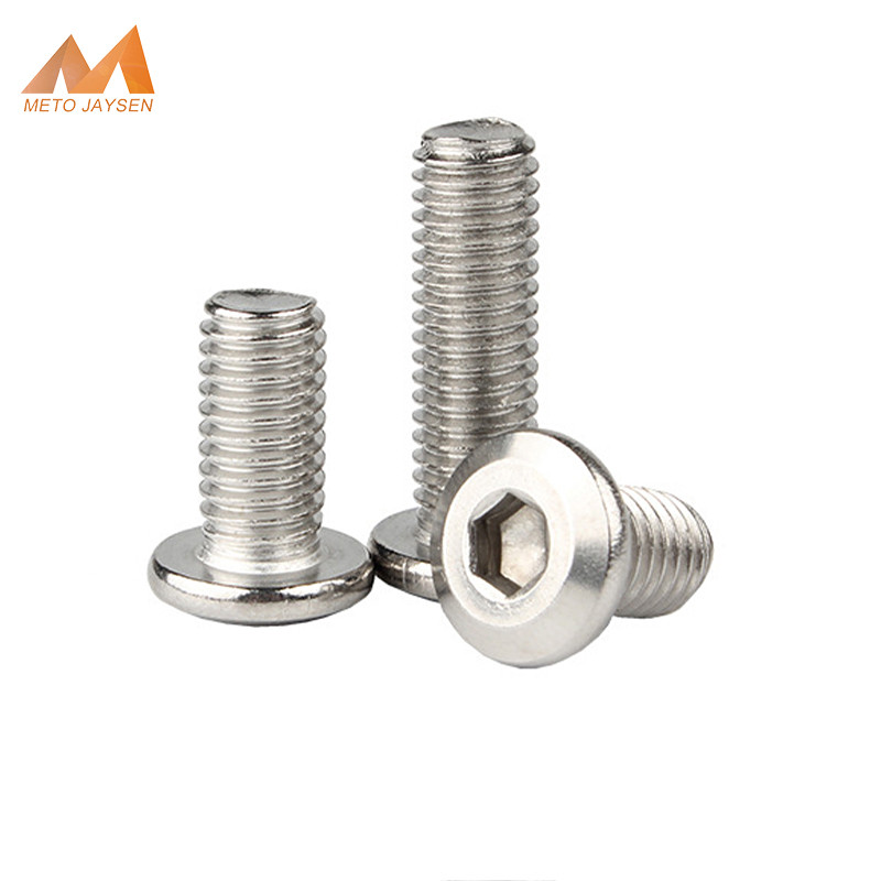 M5 M6 M8 304 สแตนเลสสกรูหกเหลี่ยมด้านในหัวแบน Bevel ซ็อกเก็ตเครื่อง Bolt ความยาว 5 มม.-90 มม. ...