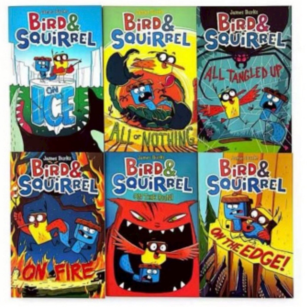 พร้อมส่ง Bird & Squirrel 6 เล่ม การ์ตูนภาพสีทั้งเล่ม การ์ตูนภาษาอังกฤษ ...