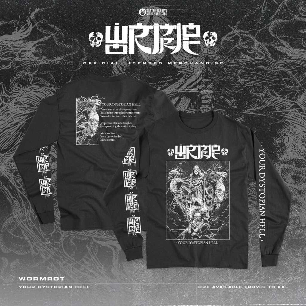 เสื้อแขนยาวต้นฉบับ Wormrot - Hell Dystopian ของคุณ | Shopee Thailand
