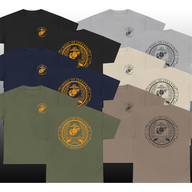 USMC School of Infantry Camp Geiger NC เสื้อยืด HQ Design TYXB | Shopee ...