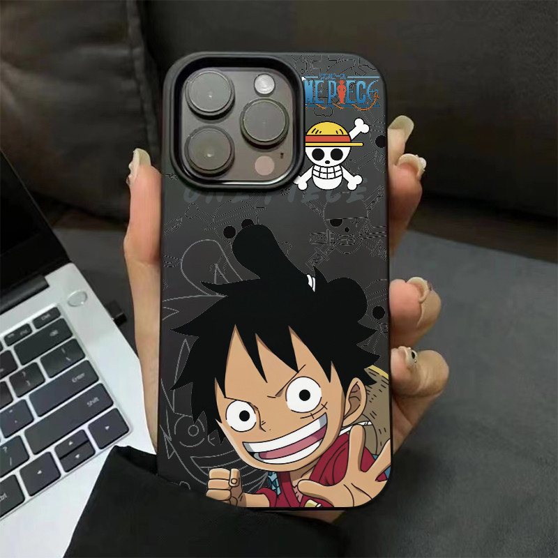 ️จัดส่งทันที ️เคสไอโฟน11 12 13 14 15 16 Pro Max Cartoon ONE PIECE Happy ...