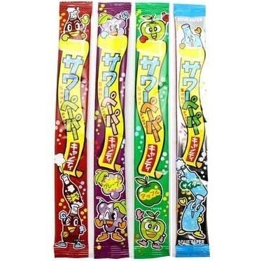 Yaokin Sour Paper Candy Assorted Flavors Set 4 Types x 8 Pieces Total ...
