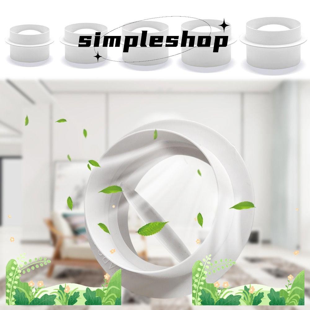 SIMPLESHOP วาล์วระบายอากาศตรวจสอบท่อลม, วาล์วตรวจสอบท่อกลมพลาสติก, แบบพกพา 80/100/110/150/200 ...