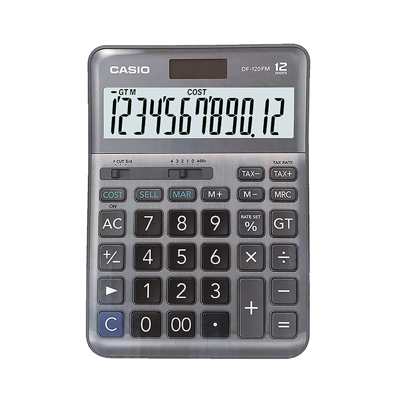 CASIO เครื่องคิดเลข รุ่น DF-120FM-W-DP สีเงิน | Shopee Thailand