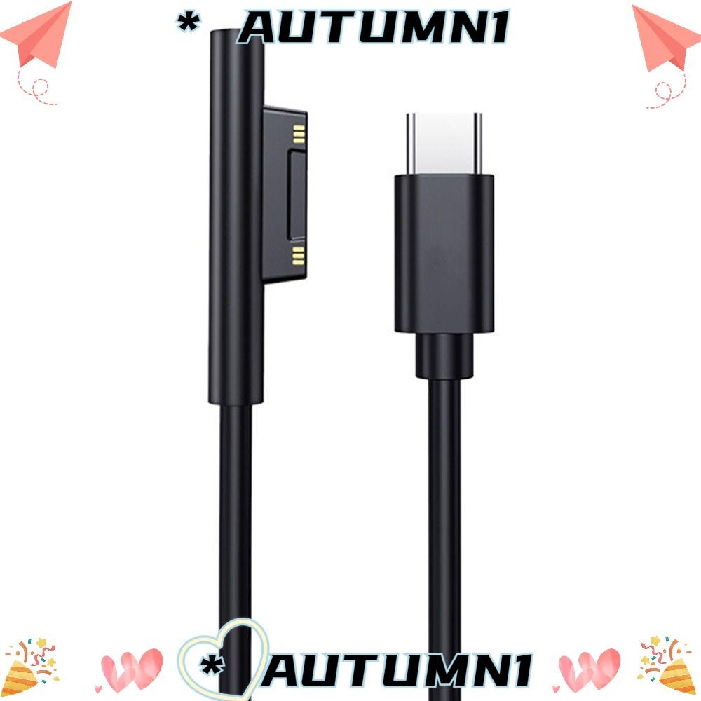 AUTUMN1 PD Fast สายชาร์จ 1.5M 1.8M 45W 15V 3A แล็ปท็อปแหล่งจ่ายไฟสําหรับ Microsoft Surface 7/6/5 ...