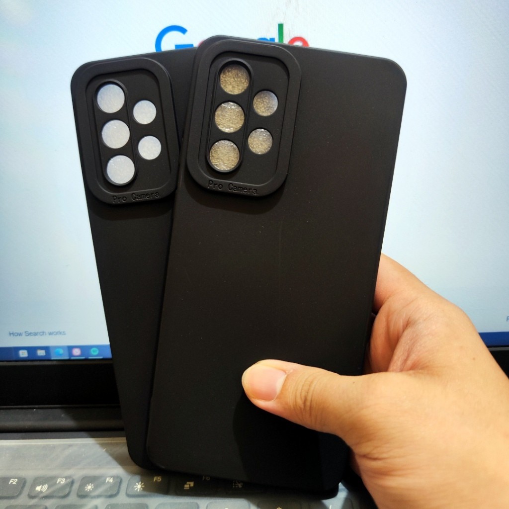 Case Pro Camera Full Black Samsung A13, Sam A23, Sam A33, Samsung A53 ...