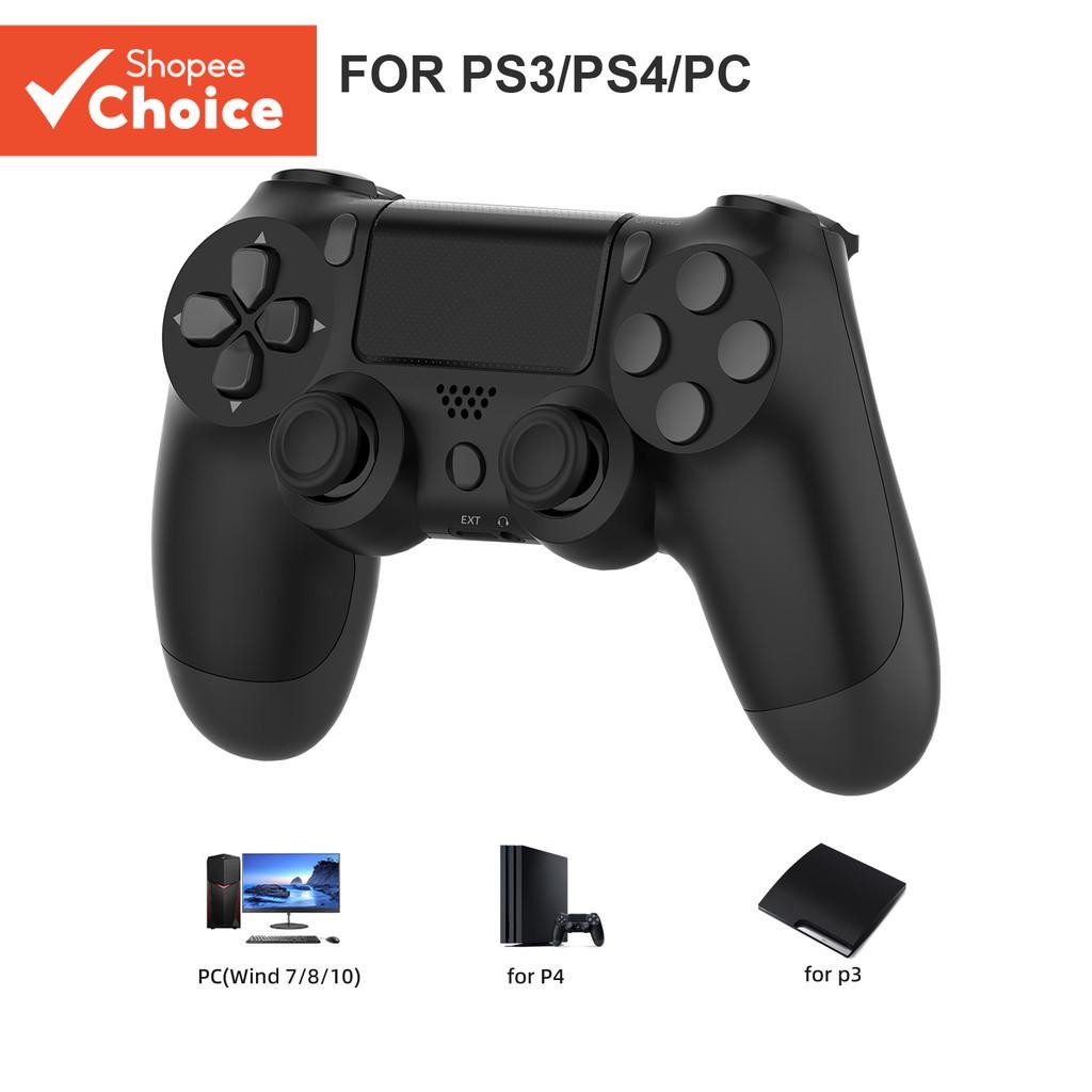 คอนโทรลเลอร์ไร้สายสําหรับ PlayStation4/ PS4/PS3/PC/Steam Console จอยสติ๊กบลูทูธ Dual Vibration ...