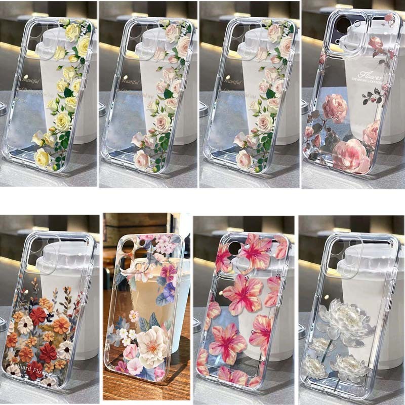 ดอกไม้ Lily Hibiscue Rose พิมพ์สําหรับ Realme C75 C53 C55 C63 C65 C67 10 12 Pro Plus 7 4G C21Y ...