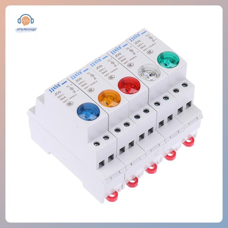 AFl Din Rail Type ไฟแสดงสถานะ LED สัญญาณโคมไฟ Series AC/DC 24V ตัวบ่ง ...