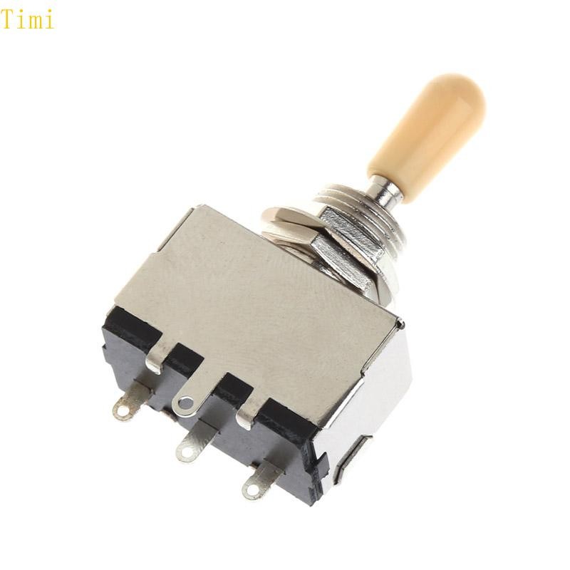 Timi 3 Way Closed Toggle Switch Box Style Chrome สําหรับกีตาร์ไฟฟ้าครีม ...