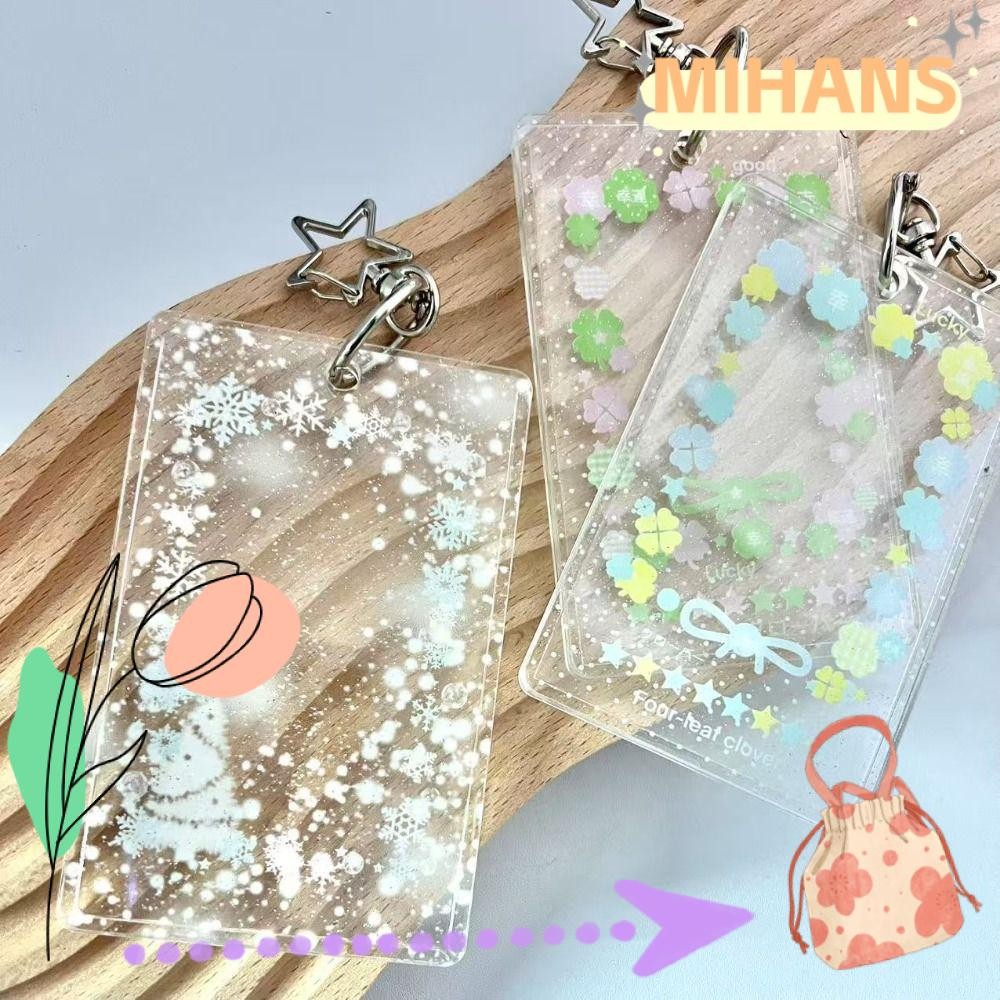 MIH Photocard Holder,พร้อมจี้พวงกุญแจกรอบรูปการ์ดKpopโปร่งใส,อะคริลิคPhotocard Idol Photocard ...