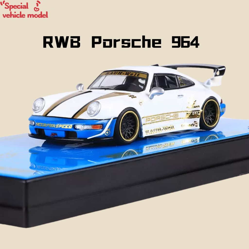 โมเดลรถดีไซน์ RWB Porsche 964 ขนาด 1:64 พร้อมลวดลายสไตล์ NFS สำหรับนัก ...