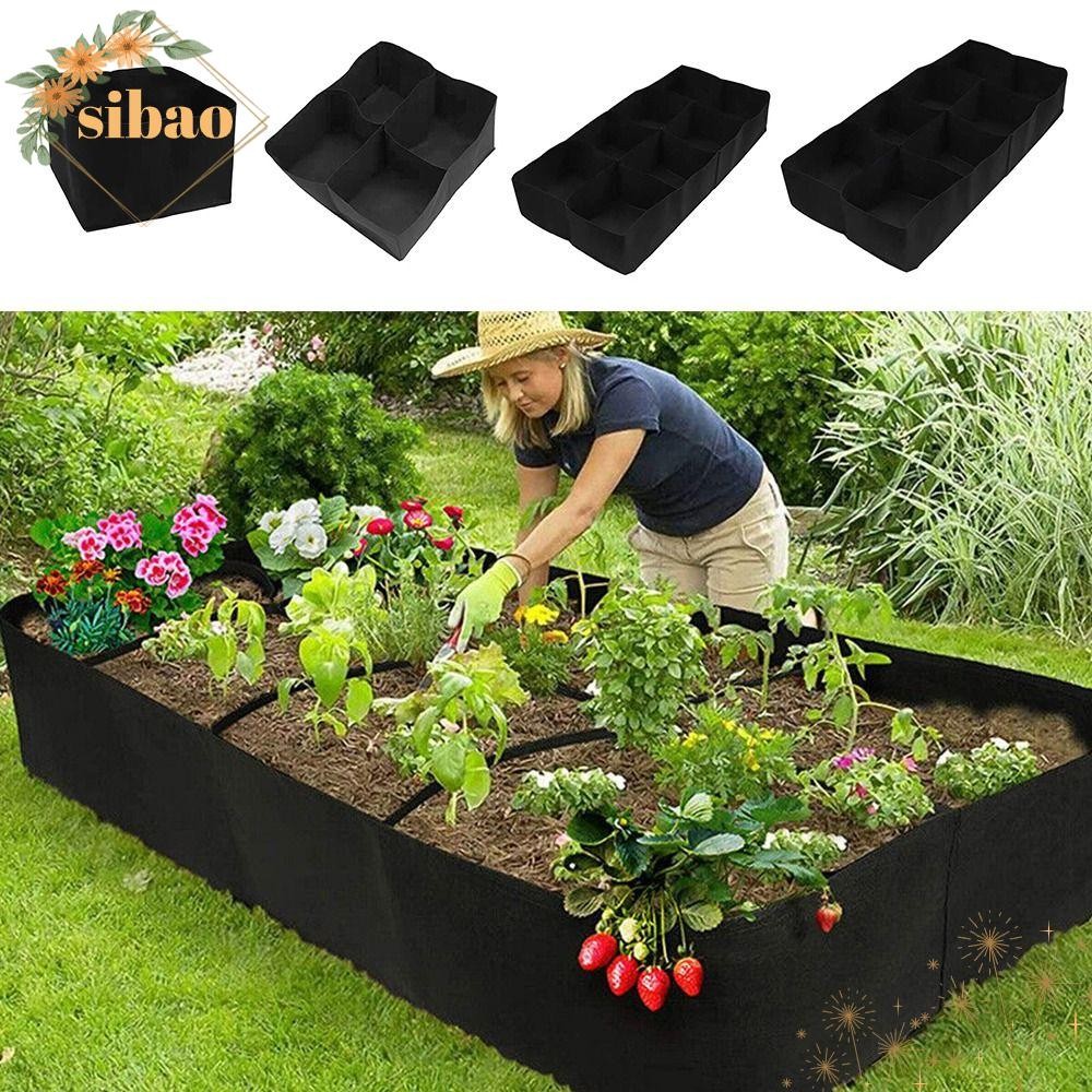 SIBAO ปลูกเนอสเซอรี่หม้อคุณภาพสูง Planters คอนเทนเนอร์ Heavy Duty ผ้า ...