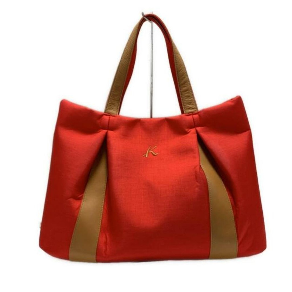 Kitamura Tote Bag Purse Brown leather Red Direct from Japan Secondhand ...