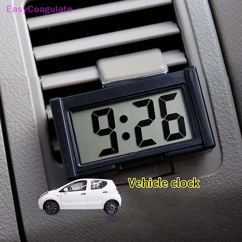 Eas Mini Car Dashboard นาฬิกาดิจิตอลรถยนต์ Self-Adhesive พร้อม LCD Time ...