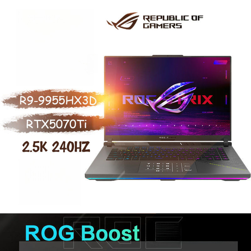 โน้ตบุ๊กเกมมิ่ง ROG Strix Scar 9 Scar ใหม่ 2025 R9 9955HX 3D/RTX 5070 ...