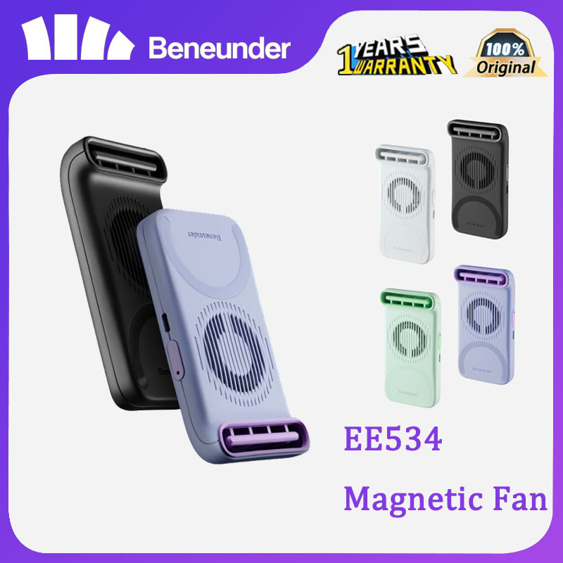 Beneunder EE534 พัดลมแม่เหล็ก พัดลมโทรศัพท์มือถือ magsafe แบบใช้มือถือ แม่เหล็กบางและเบา พัดลม ...