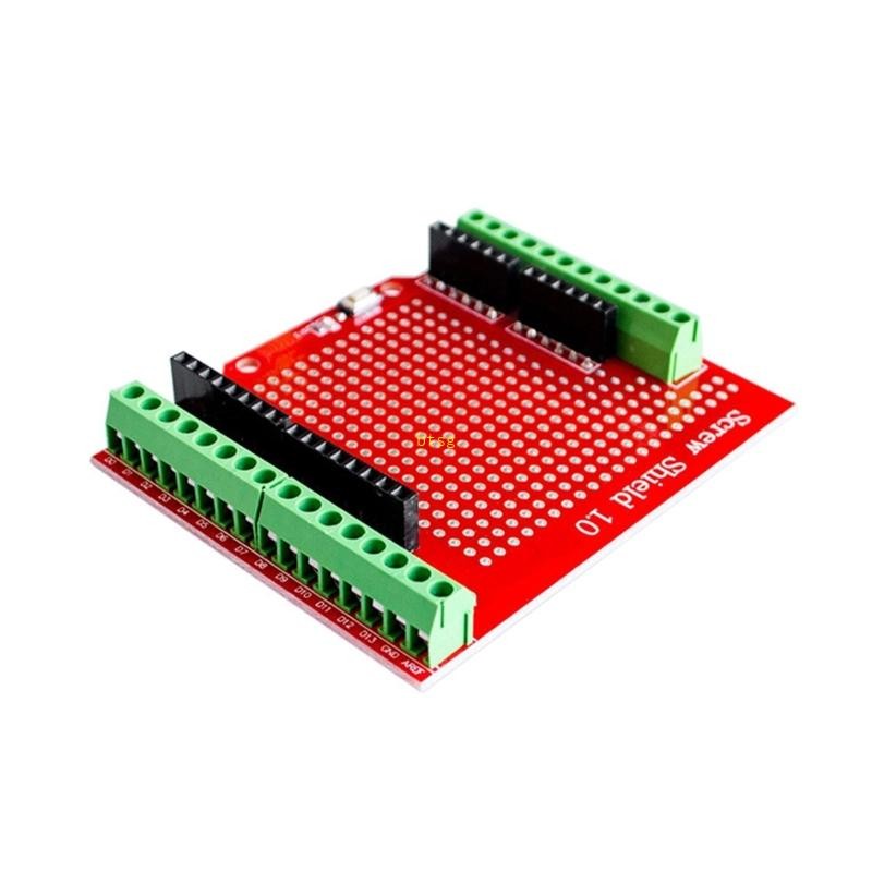 Btsg Proto Screw-Shield ประกอบ Terminal Point Prototype- บอร์ดขยายเปิดแหล่งรีเซ็ตปุ่ม PCB Bare ...