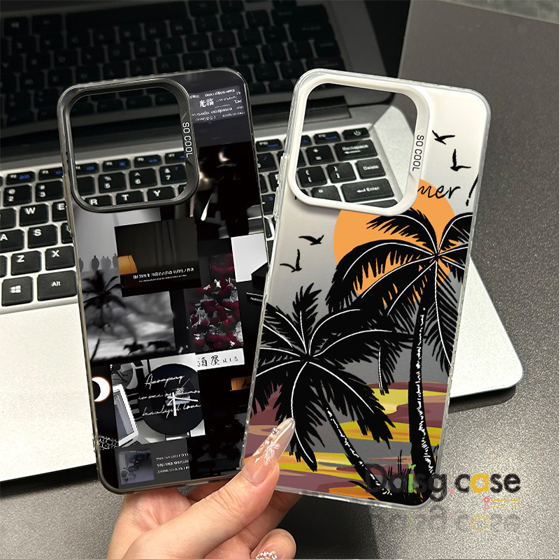 สำหรับ พอดี Redmi Note C65 C61 14C C75 A2 9 9A 9T X6 A3 A3X C55 10ต้นมะพร้าวริมทะเล Redmi10/10s ...