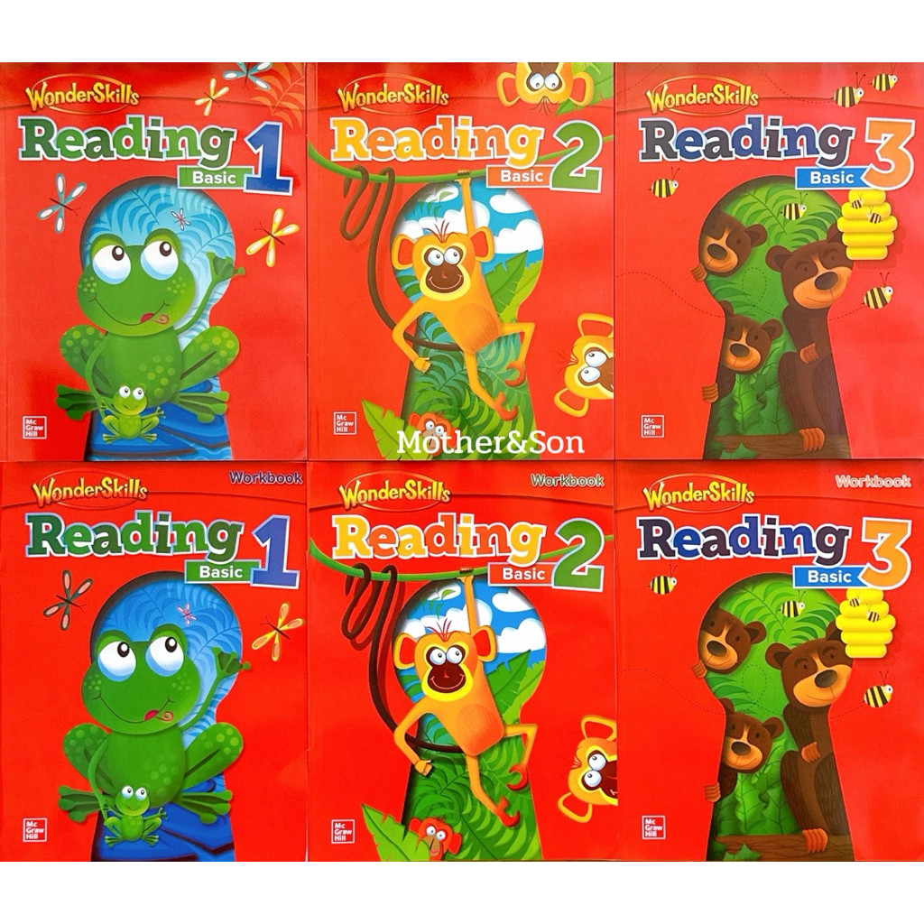 Mooshi- แบบเรียนภาษาอังกฤษ WonderSkills Reading – Starter , Basic (Level 1–3) | Shopee Thailand