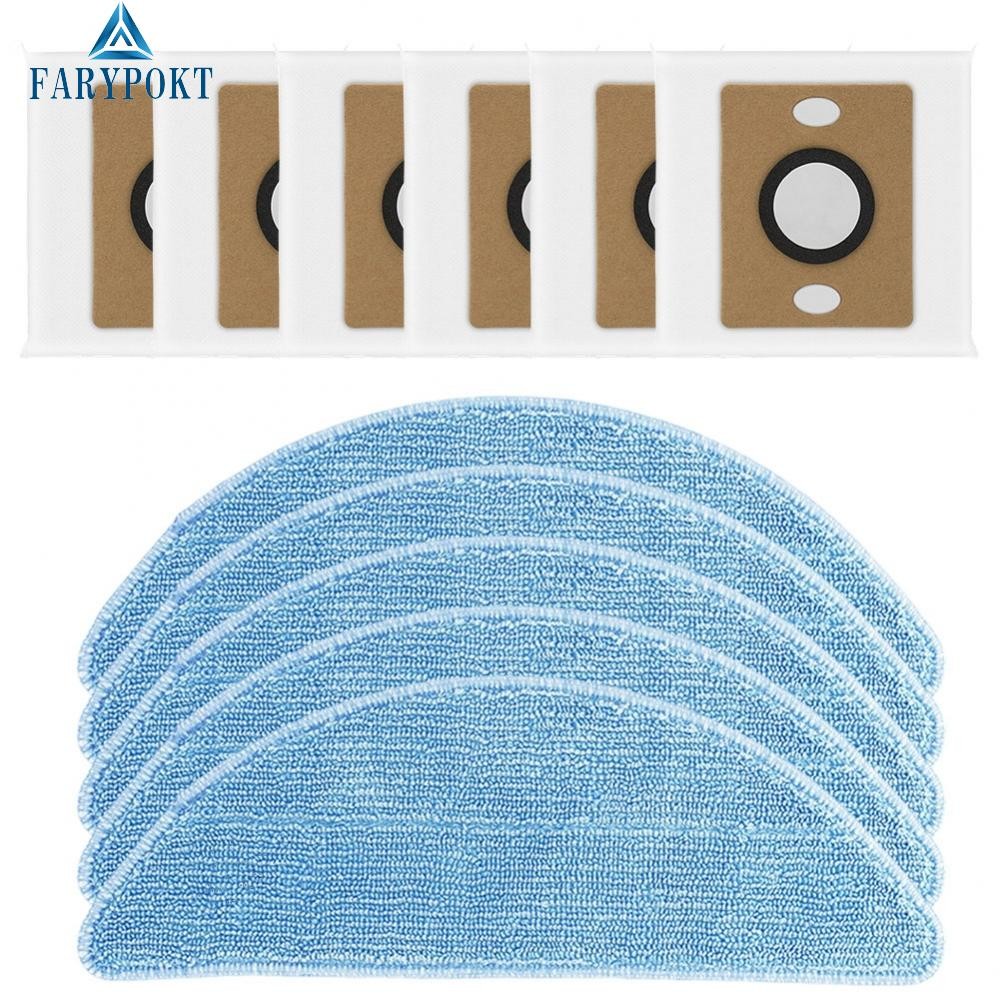 สําหรับ ILIFE A12 Pro Self Emptying เครื่องดูดฝุ่น Mop Pads และถุงเก็บ ...