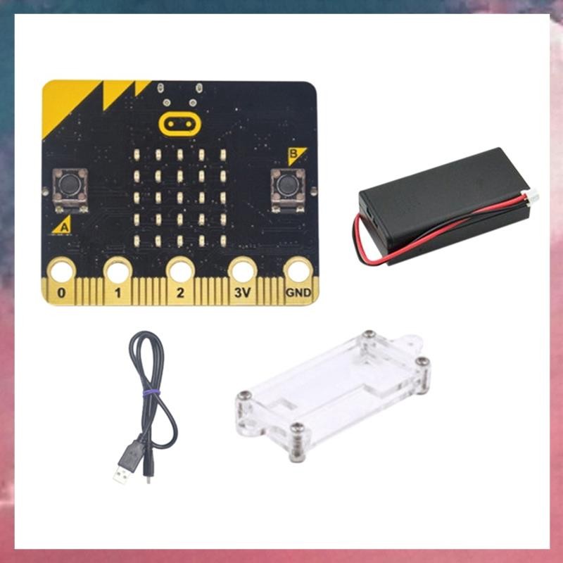 BBC Microbit Go Start Kit โครงการ BBC DIY บอร์ดพัฒนาการเรียนรู้ที่ตั้งโปรแกรมได้พร้อมเกราะ ...