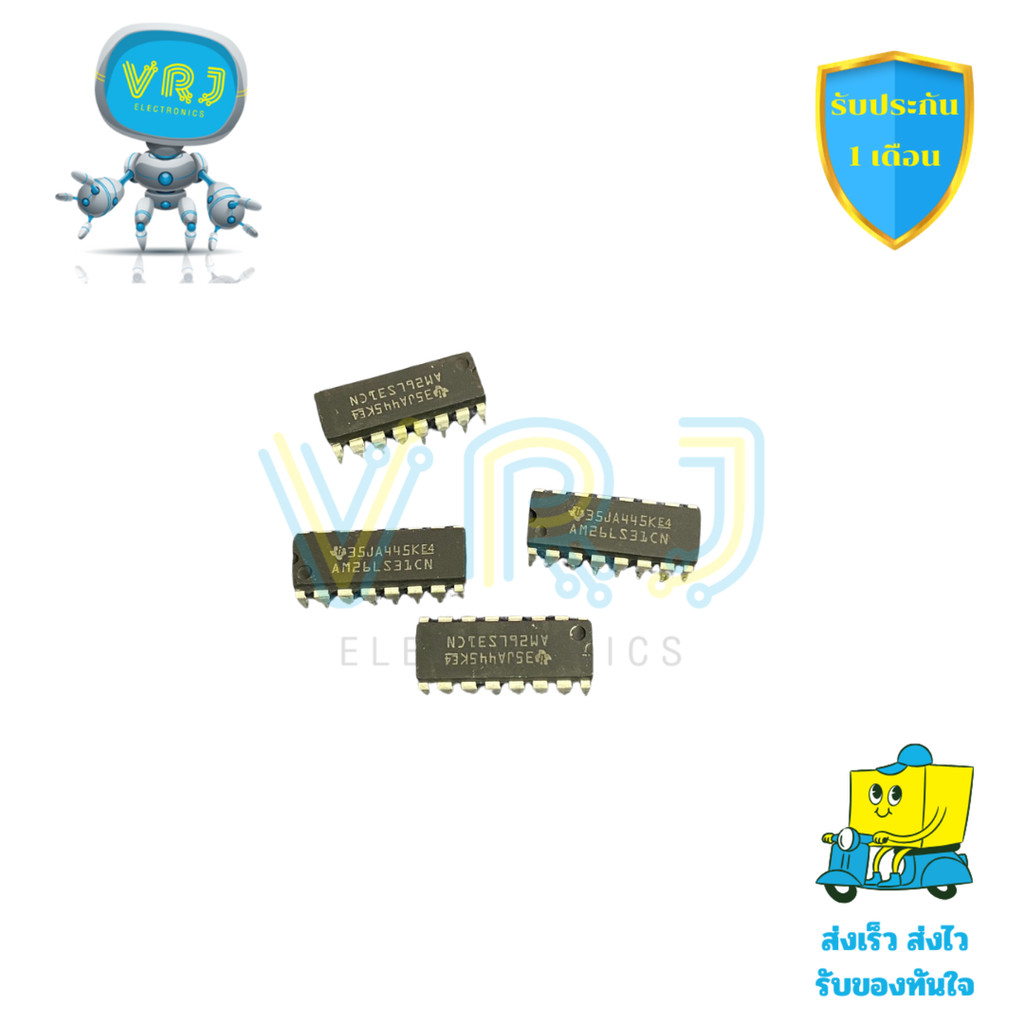 AM26LS31CN ไอซี 16 ขา DIP Differential Line Driver สำหรับงานส่งสัญญาณ ...