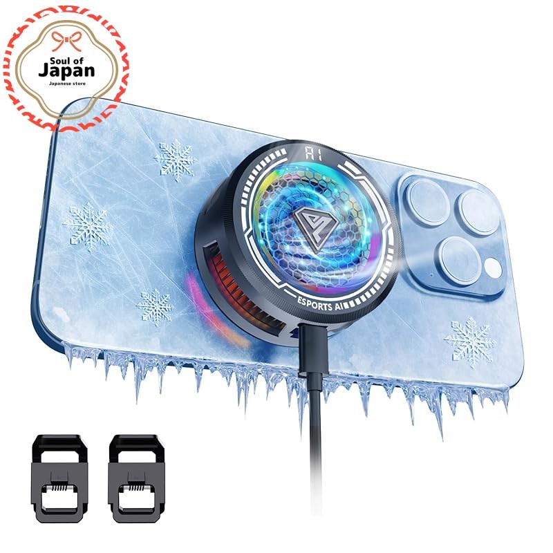 【2025 New AI Cooling】 Smartphone cooling fan, magnetic/clip 2-way AI ...