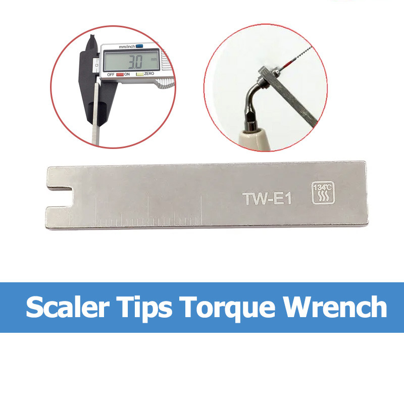 3pcs ทันตกรรมประแจแรงบิด Spanner Key Ultrasonic Scaler เคล็ดลับสแตนเลส ...