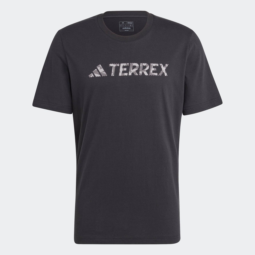adidas Hiking & เอาท์ดอร์ เสื้อยืดคลาสสิกโลโก้ Terrex ผู้ชาย สีดำ ...