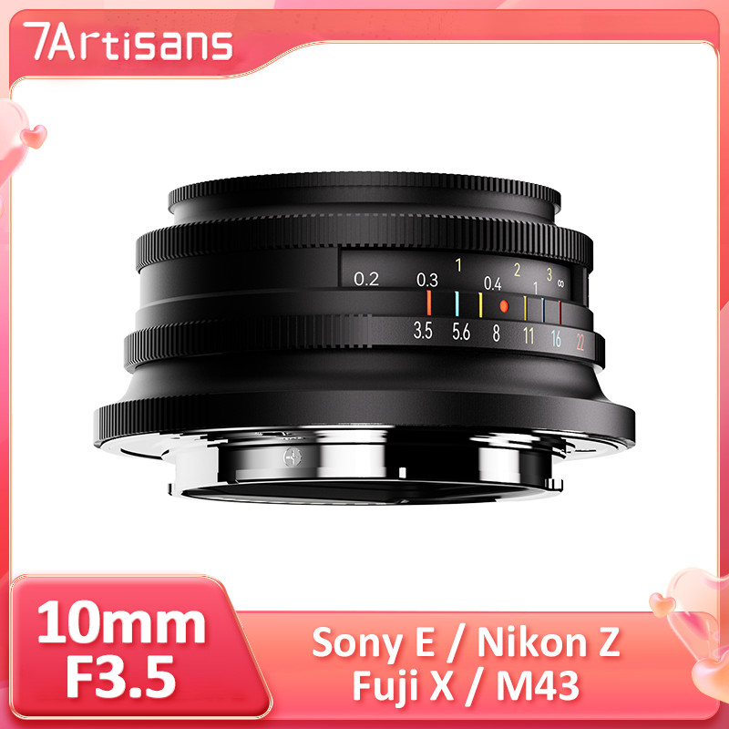7artisans 10 มม.F3.5 APS-C MF มุมกว้างพิเศษ Prime Manual Focus Street Style Portraits เลนส์การ ...