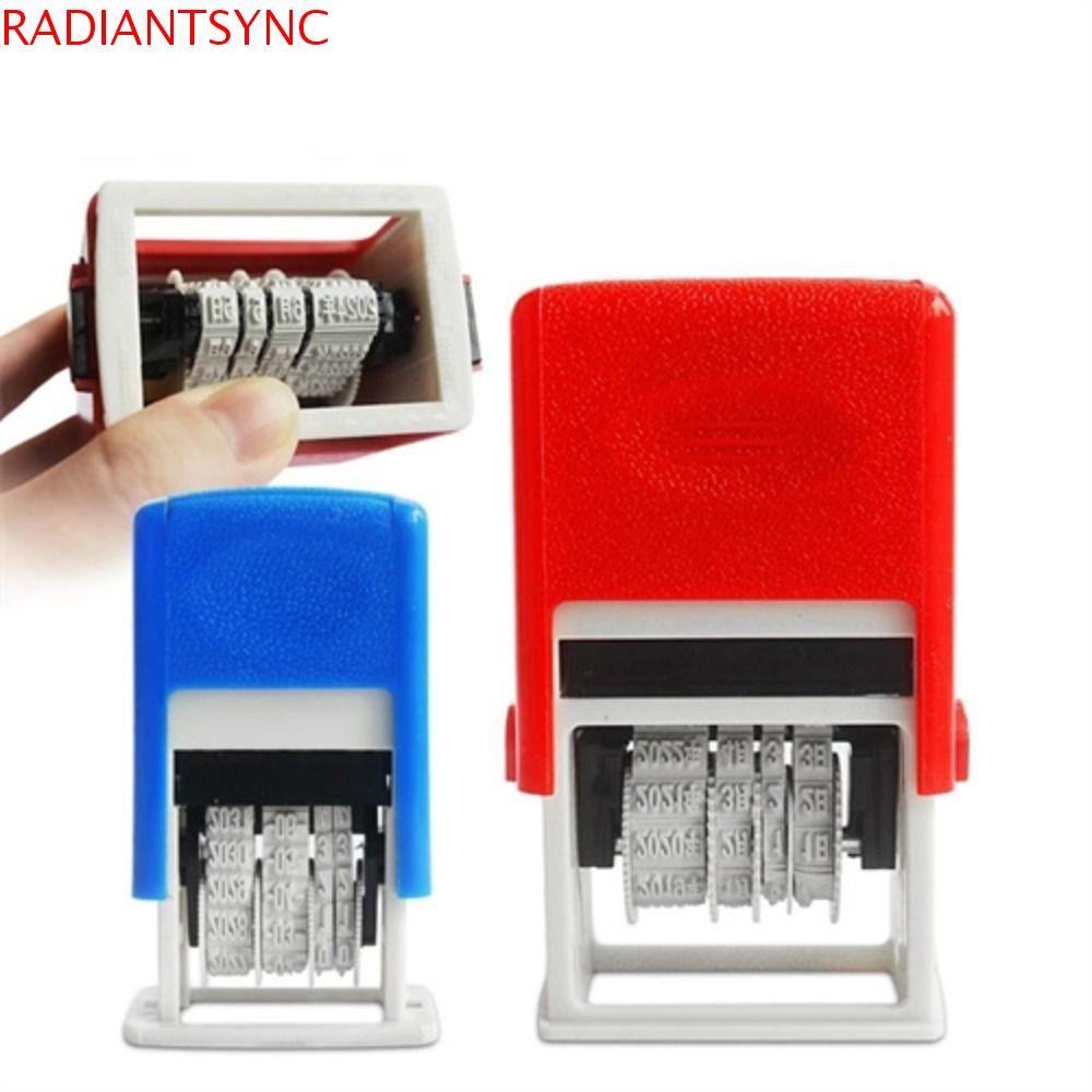 RADIANTSYNC วันที่ล้อแสตมป์ Mini Self-Inking ปรับ Universal Office Supplies Back to Ink Handle ...