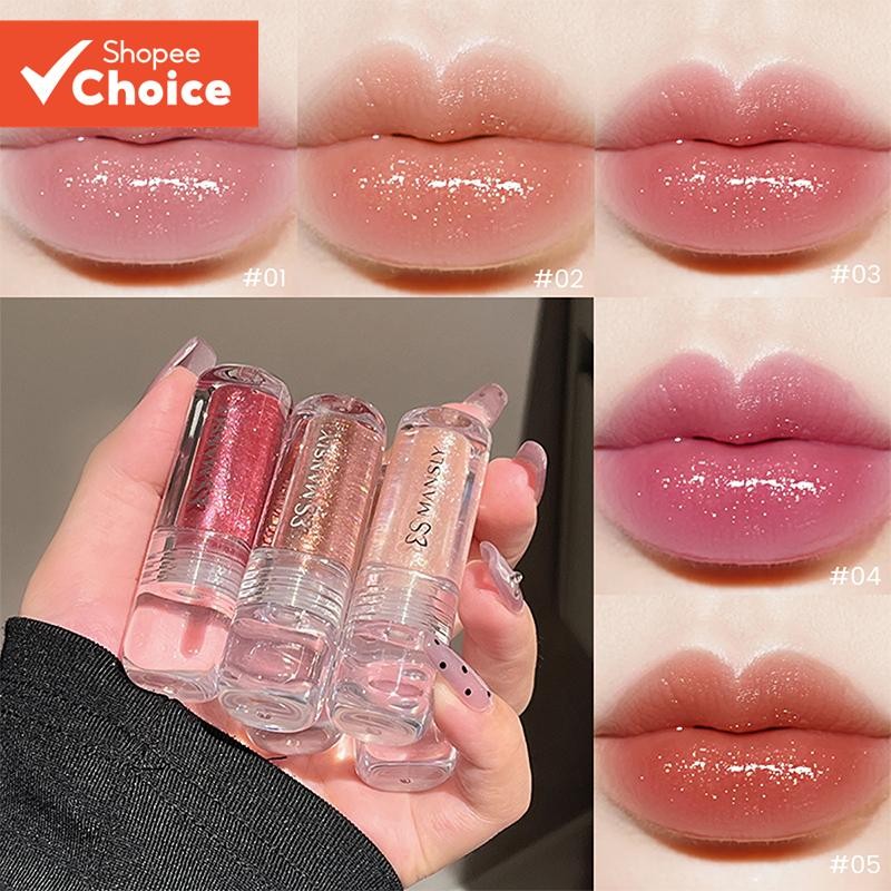 Mansly Star Falling Sparkling Lip Glaze ลิปกลอสบรรยากาศ Dudu Lips Glass ...