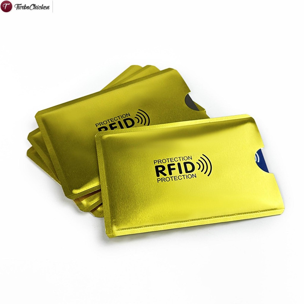 เลเซอร์ Silvery RFID Blocking Sleeves ตัวป้องกันบัตรเครดิตหลายสีสําหรับ ...