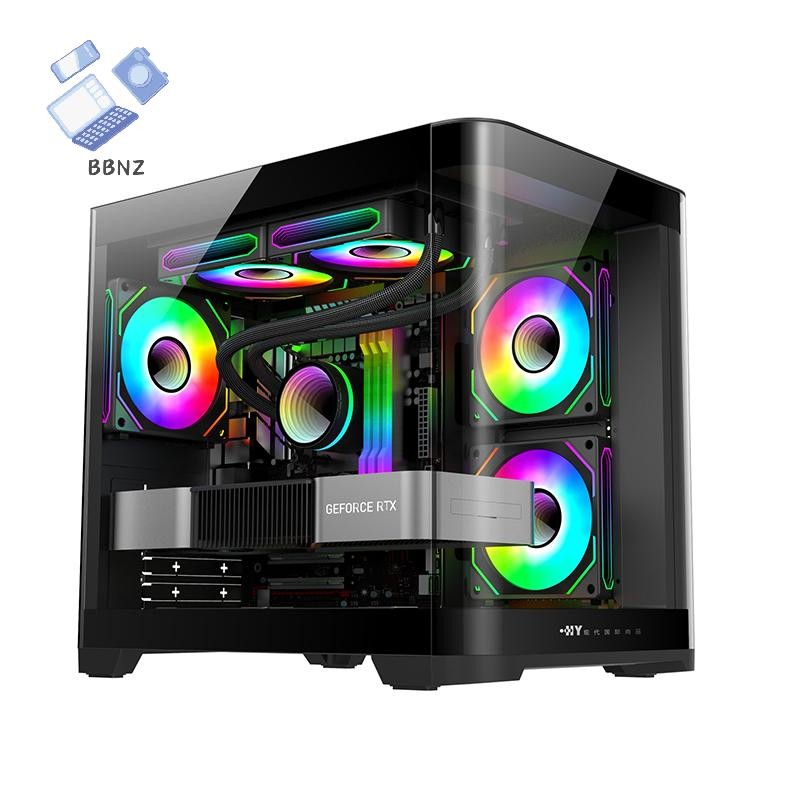 [BBNZ]270 องศาโปร่งใสพื้นผิวโค้ง PC กรณีเดสก์ท็อปคอมพิวเตอร์ Tower ...