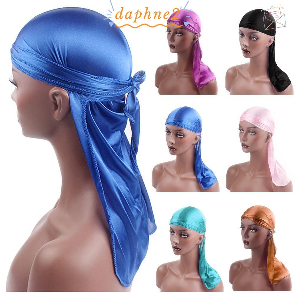 DAPHNES Silk Durag ปรับแฟชั่นมะเร็งผ้าพันคอ Headwrap Pre-Tied Turban ...